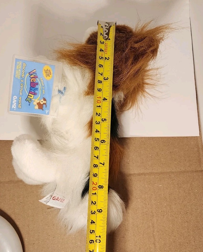 Webkinz Papillon Dog - hm620 - Retired! - Plush with Attached UNUSED ...