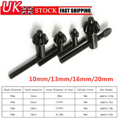UK Chuck Key Replacement drill Chuck Key 4-Size Chuck Keys 10mm 13mm ...