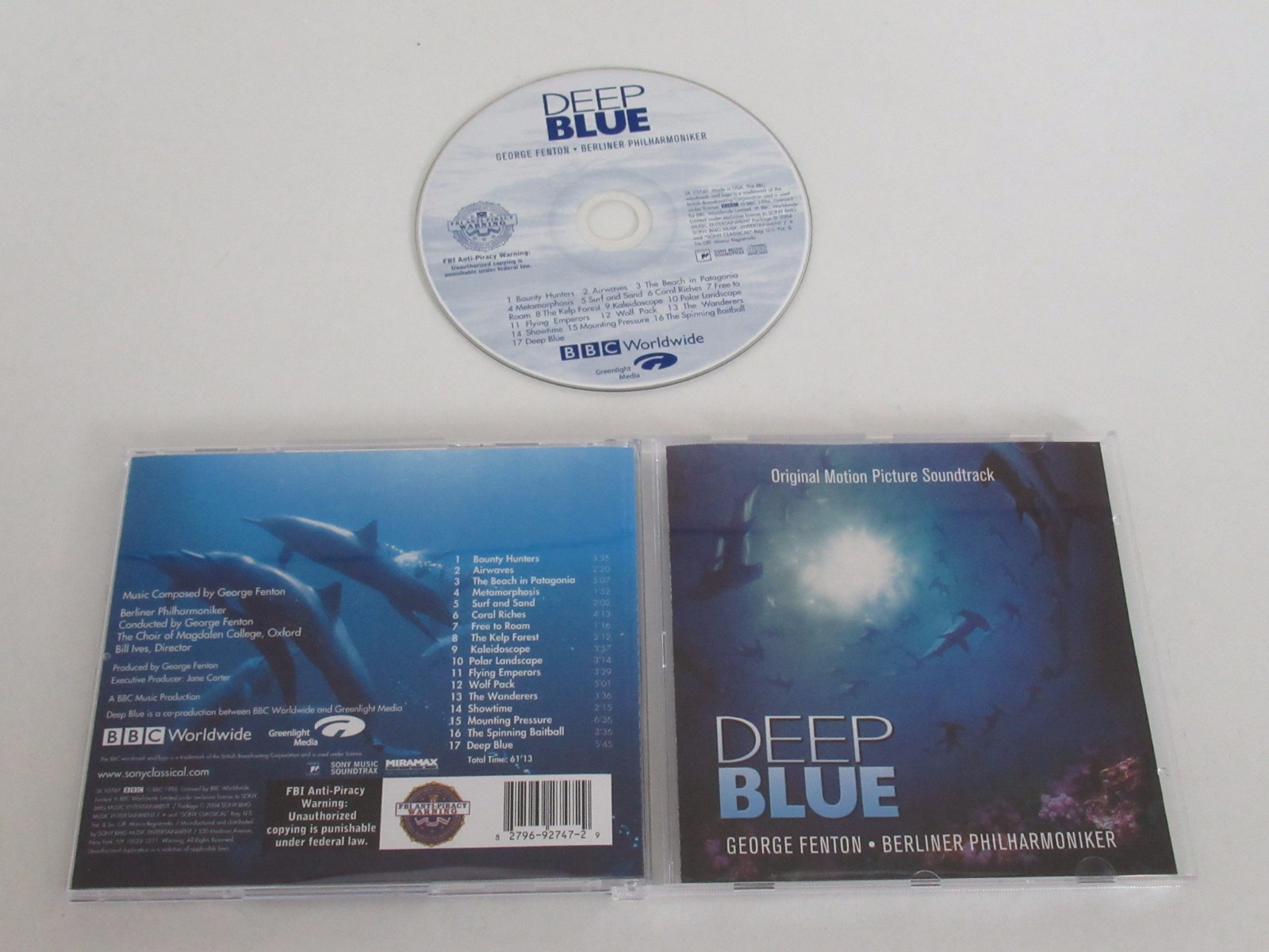 GEORGE FENTON, BERLINER PHILHARMON./DEEP BLUE(SONY CLASSICAL SK 92747 ...