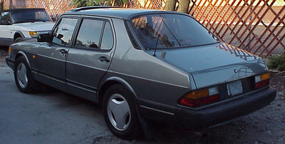 1981-1993 Saab 900 4 Door Sedan Rear Left Driver Side Door 1/4 Glass ...