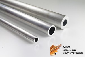 Aluminium Alu Alurohr Aluminiumrohr Rund Rohr Durchm. 25x5 mm/ 1 Meter ...