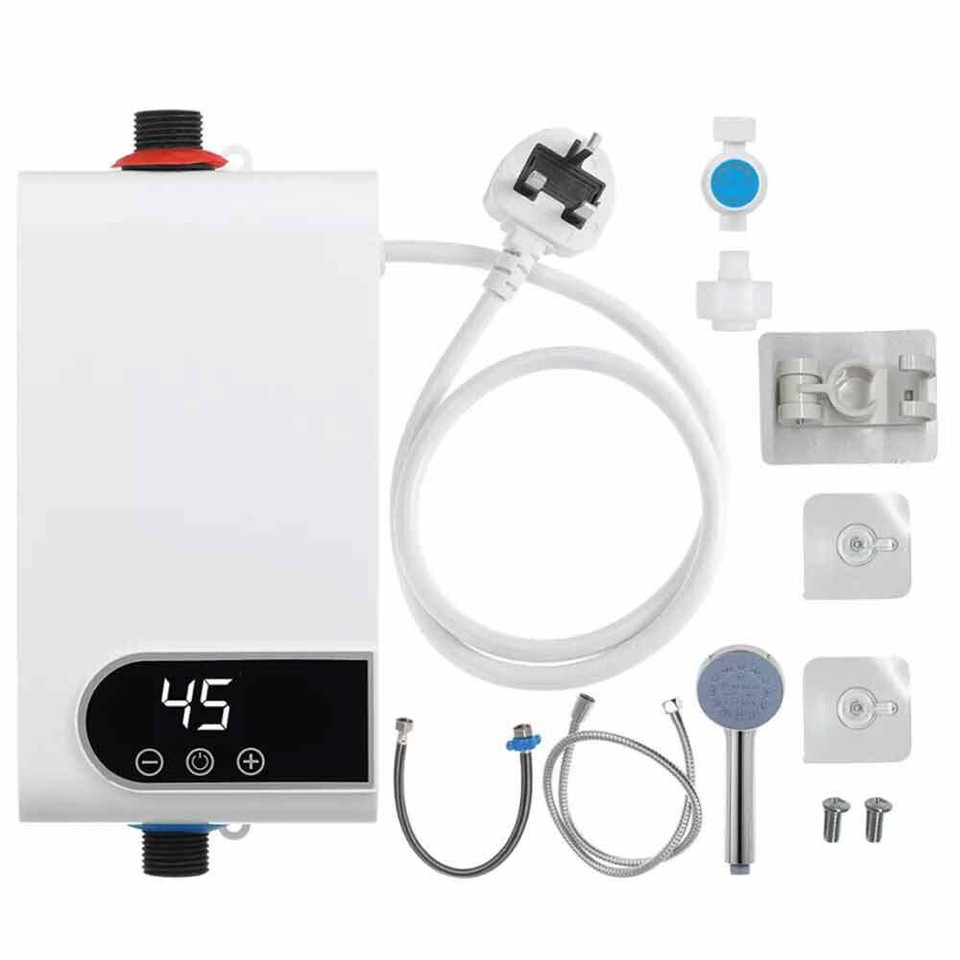 5500W Electric Instant Hot Water Heater Under Sink Small Water Tank ...