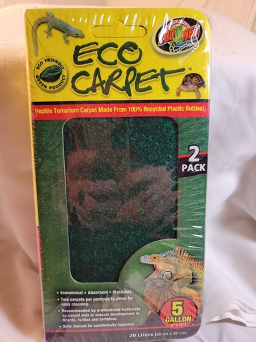 Zoo Med Eco Carpet for 5 gallon Reptile Terrarium 2pk | eBay
