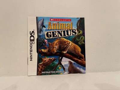 Animal Genius Nintendo DS MANUAL ONLY NO TRACKING Authentic | eBay