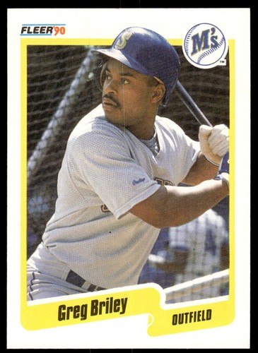 1990 Fleer Baseball Card Greg Briley Seattle Mariners #507 | eBay