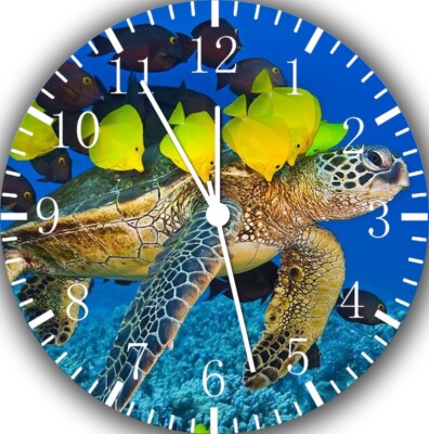 Turtle Tropical Fish Wall Clock E87 Personalized option with adding ...