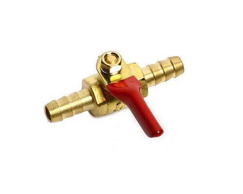 In-Line Fuel Tap Brass 8mm (5/16") Motorcycle Tractor Quad Lawn Mower ...