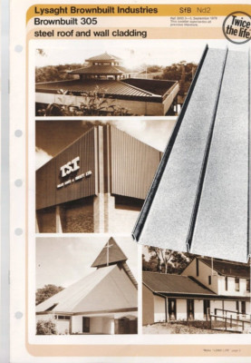 STEEL MEMORABILIA , LYSAGHT BROWNBUILT INDUSTRIES ,STEEL ROOF AND WALL ...