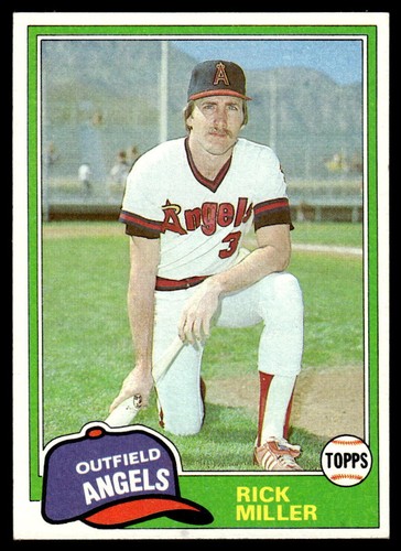 1981 Topps #239 Rick Miller - California Angels | eBay