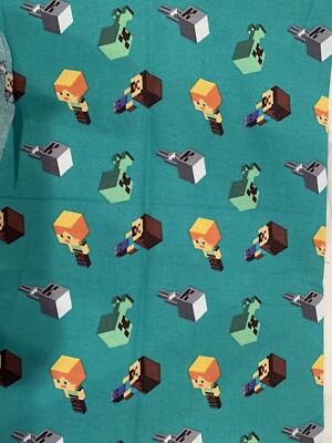 Minecraft Fabric. Cotton New. Fat Quarter. 18” X 22” See Details | eBay