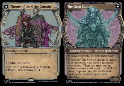 Throne of the Grim Captain // The Grim Captain - Foil - Showcase x1 NM ...