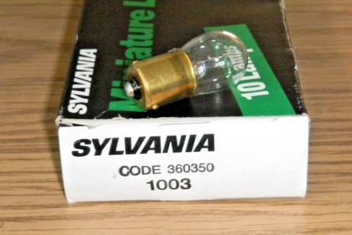 Sylvania #1003 Miniature Lamps Auto / Truck Bulbs 12V -Bx of 10 Heavy ...