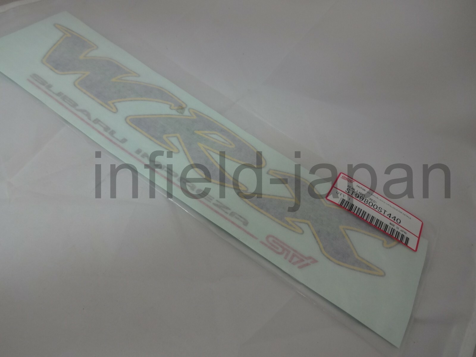 Genuine Subaru GC8 Impreza WRX STI Rear Trunk Decal Sticker ...