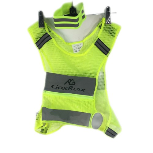 Goxrunx Unisex Reflective High Visibility Safety Running Gear Vest Size ...