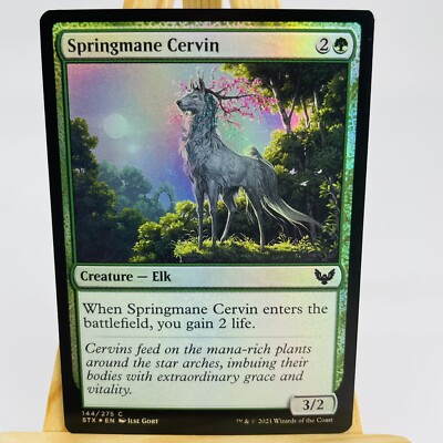 1x Springmane Cervin | FOIL | Strixhaven School of Mages | MTG Magic ...