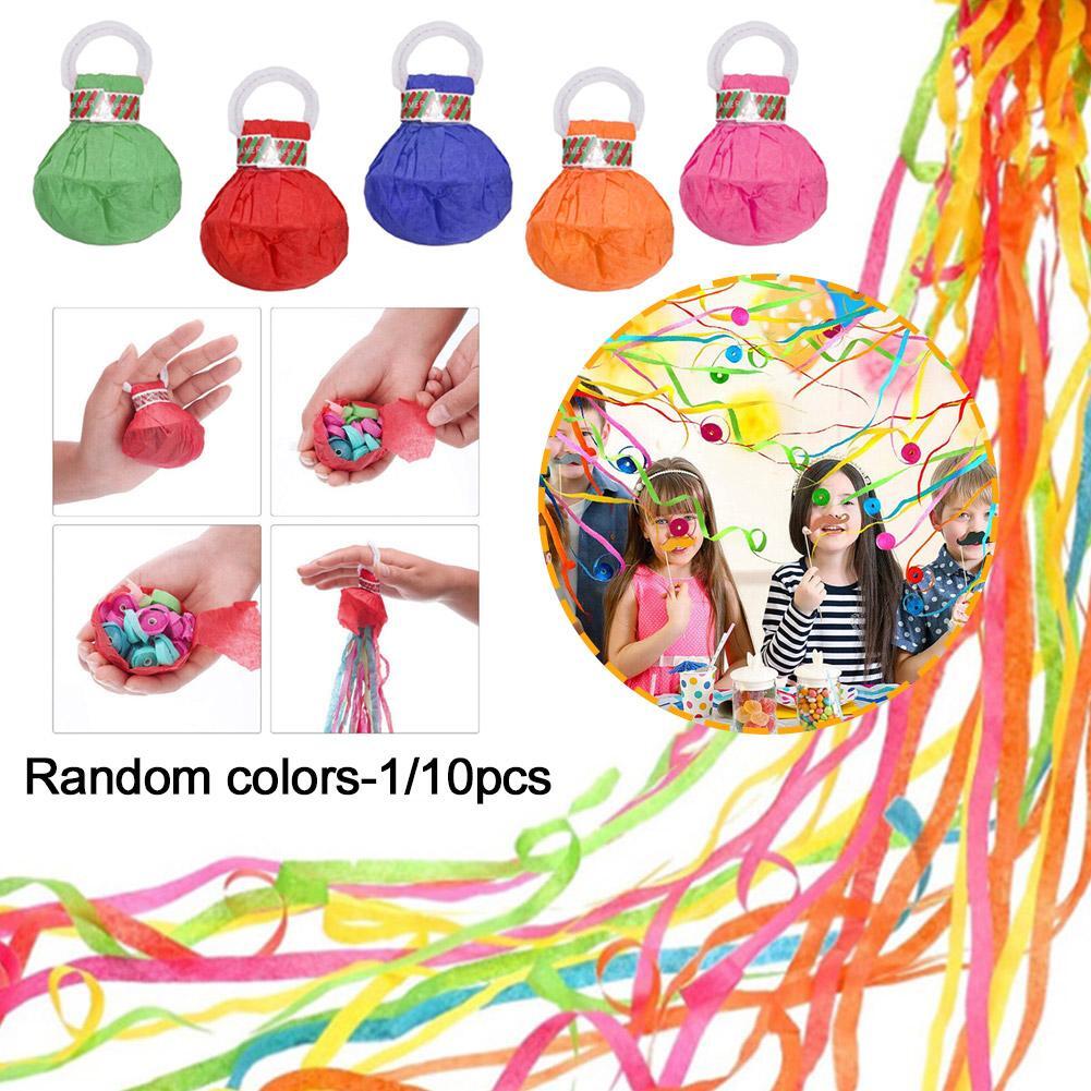 1/10pcs Streamers Hand Throw Ribbon Props Streamers Confetti Party ...