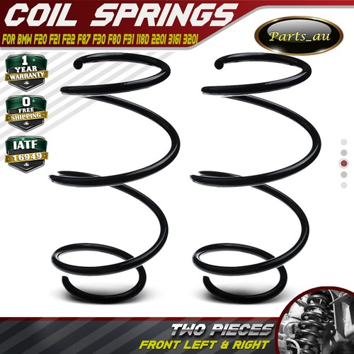 2x Front Coil Springs for BMW F20 F21 F22 F87 F30 F80 F31 118d 220i ...