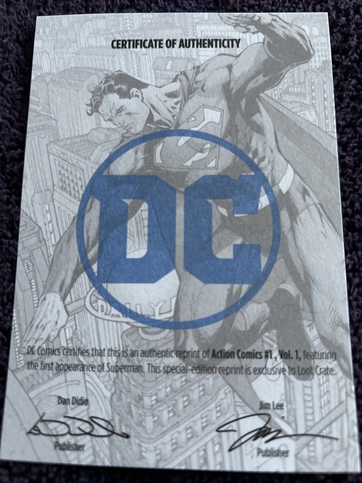 ACTION COMICS No. 1 FIRST SUPERMAN DC REPRINT | eBay