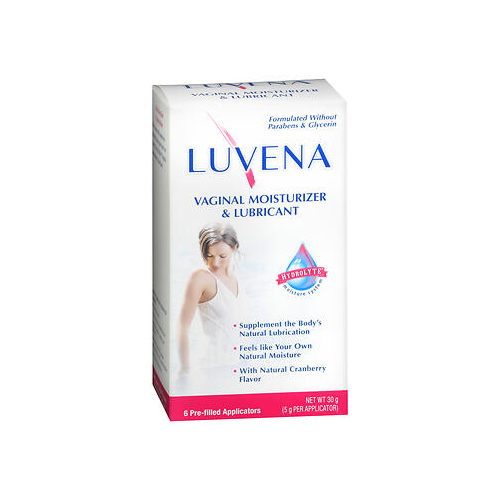 Luvena Vaginal Moisturizer Lubricant Prefilled Applicator Cranberry ...