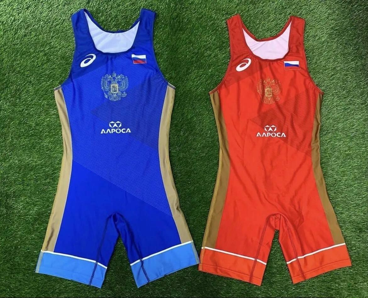 ASICS Wrestling mens lycra suit. Spandex sport bodysuit. Alrosa ...