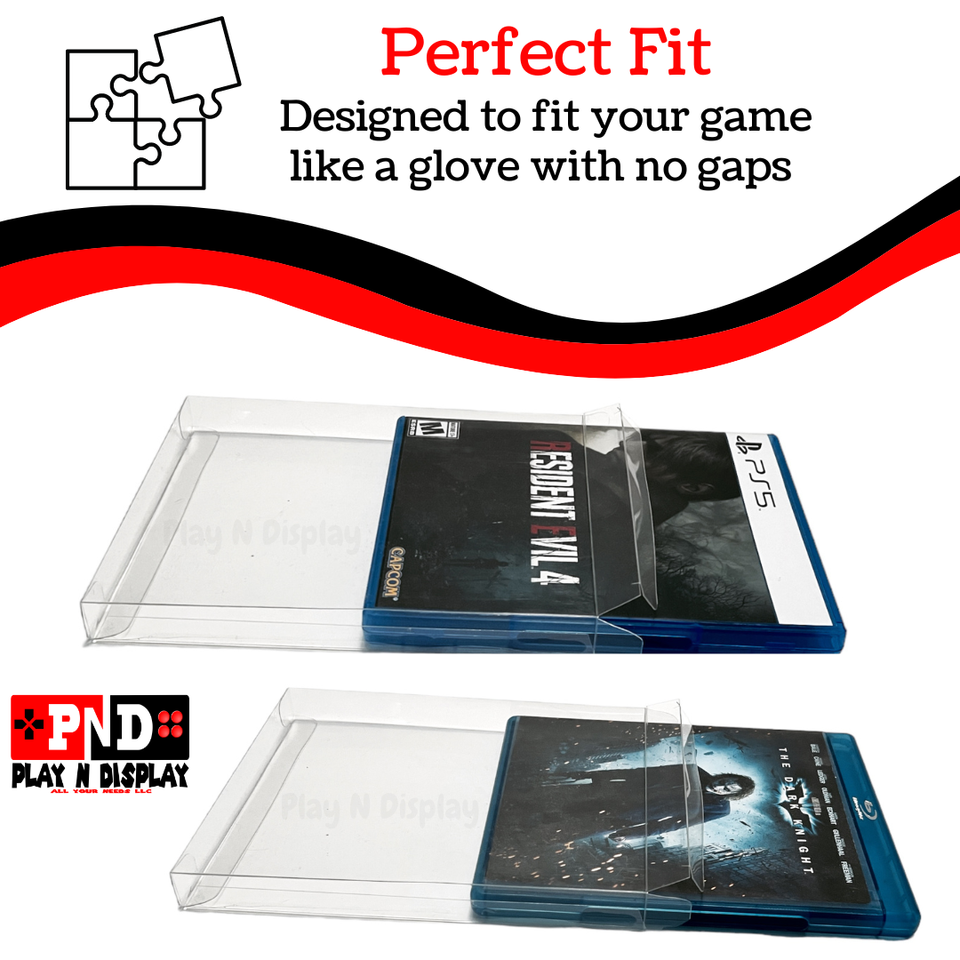 1 SONY PLAYSTATION 3 4 5 PROTECTIVE SLEEVE BOX PROTECTOR CLEAR CASE PS3 ...