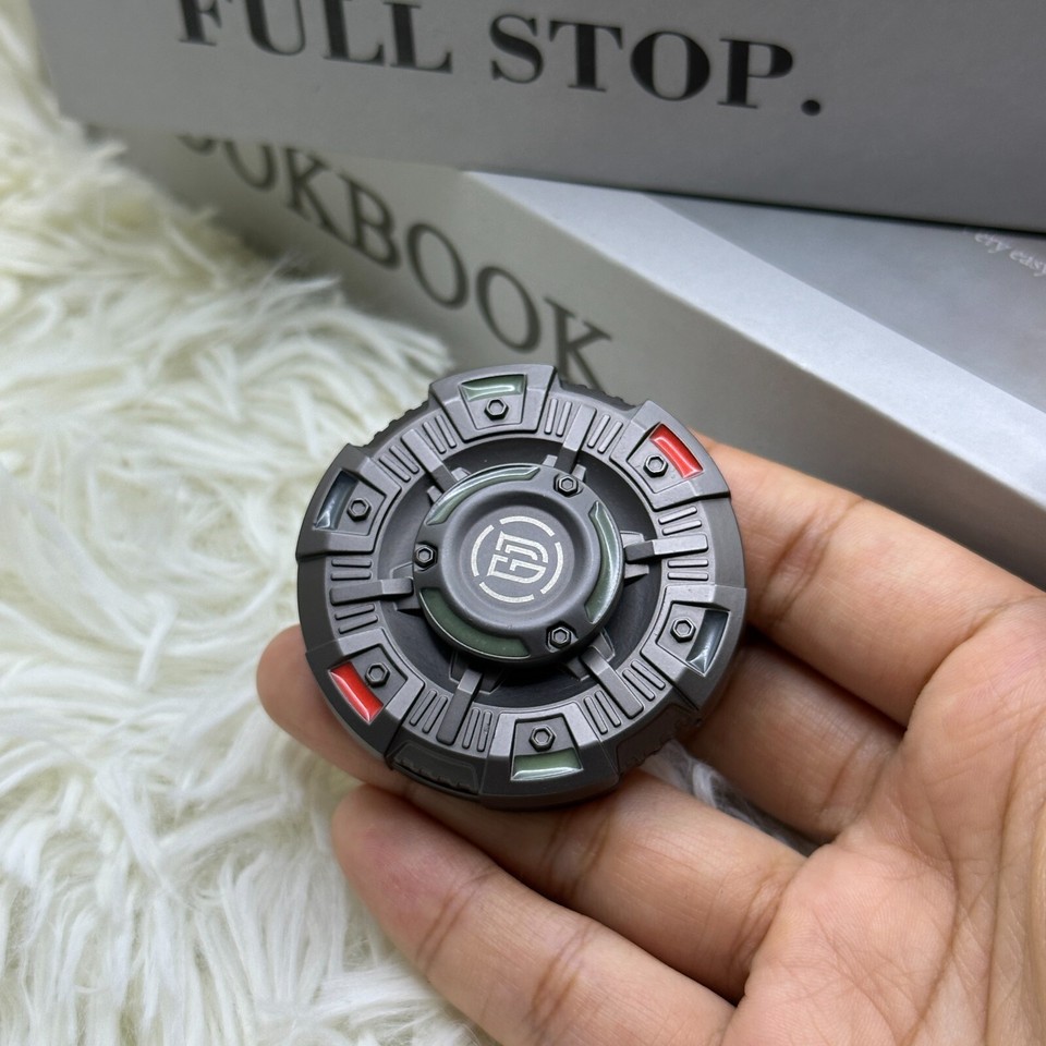 Fidget Spinner Silent EDC Slider Invader Gyro Fidget Metal Luminous ...