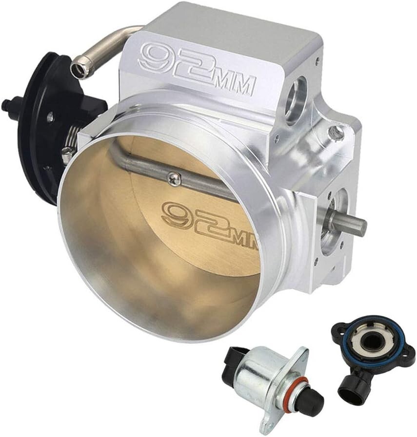 LS Throttle Body 92mm Drive by Cable DBC TBI 4 Bolt TPS IAC For GM LS1 ...