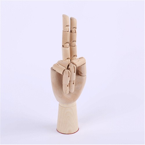 Wooden Hand Model Sketching Drawing Jointed Movable Fingers Mannequin ...