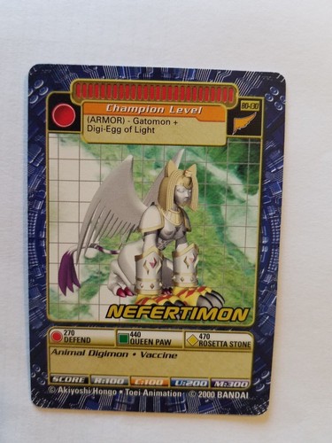 2000 BANDAI DIGIMON NEFERTIMON CARD # BO-130 | eBay