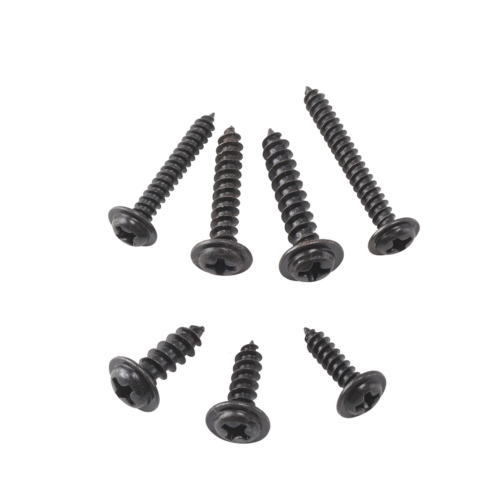 Assorted Box of Black Self Tapping Screws 700pcs Flanged Workshop ...
