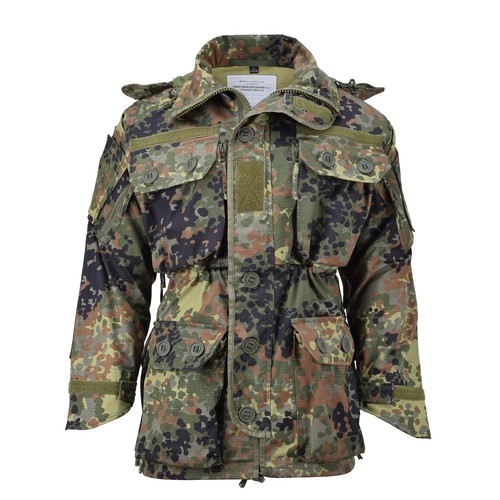 TACGEAR Flecktarn Smock Parka Military style commando jacket full-zip ...