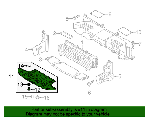 GENUINE Engine Under Cover for 2015-2017 Hyundai GENESIS G80 OEM ...