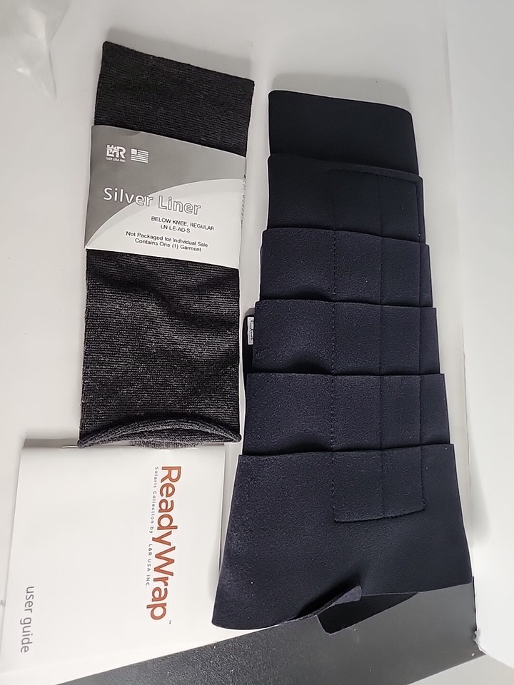 L+R USA Ready Wrap Compression Calf Wrap, ReadyWrap Medium Black Tall ...