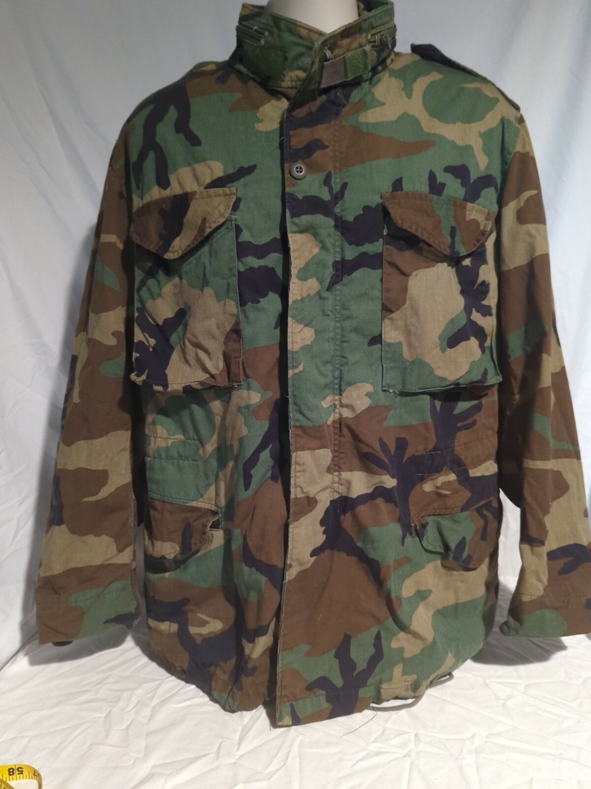 US Army Cold Weather Field Coat Camouflage Camo Large… - Gem