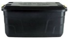Strata Heavy Duty 75 Litre Storage Container Box with Wheels, Black ...