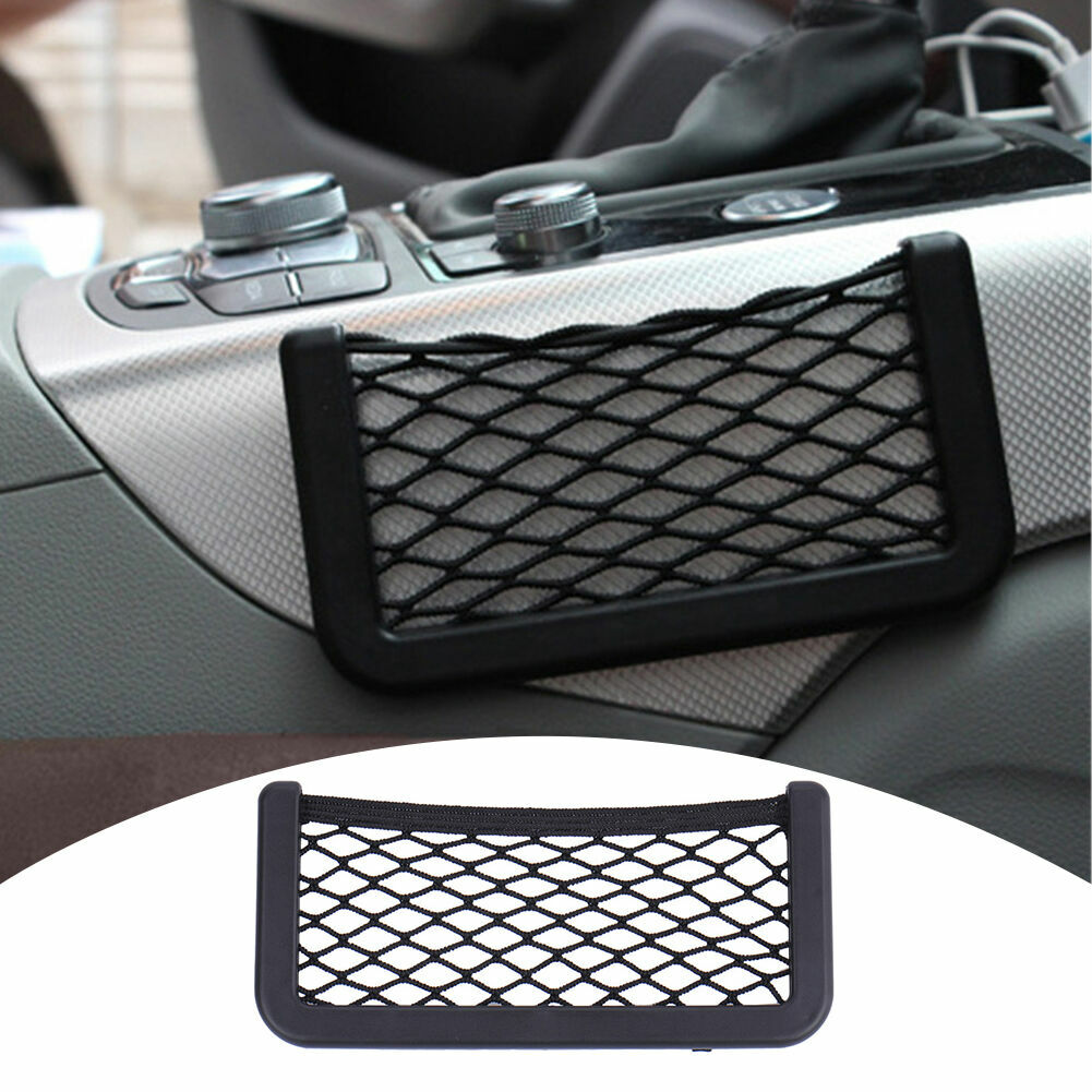 2pcs Car Van Truck Net Mesh Storage Bag Pocket Organiser Holder Phone ...
