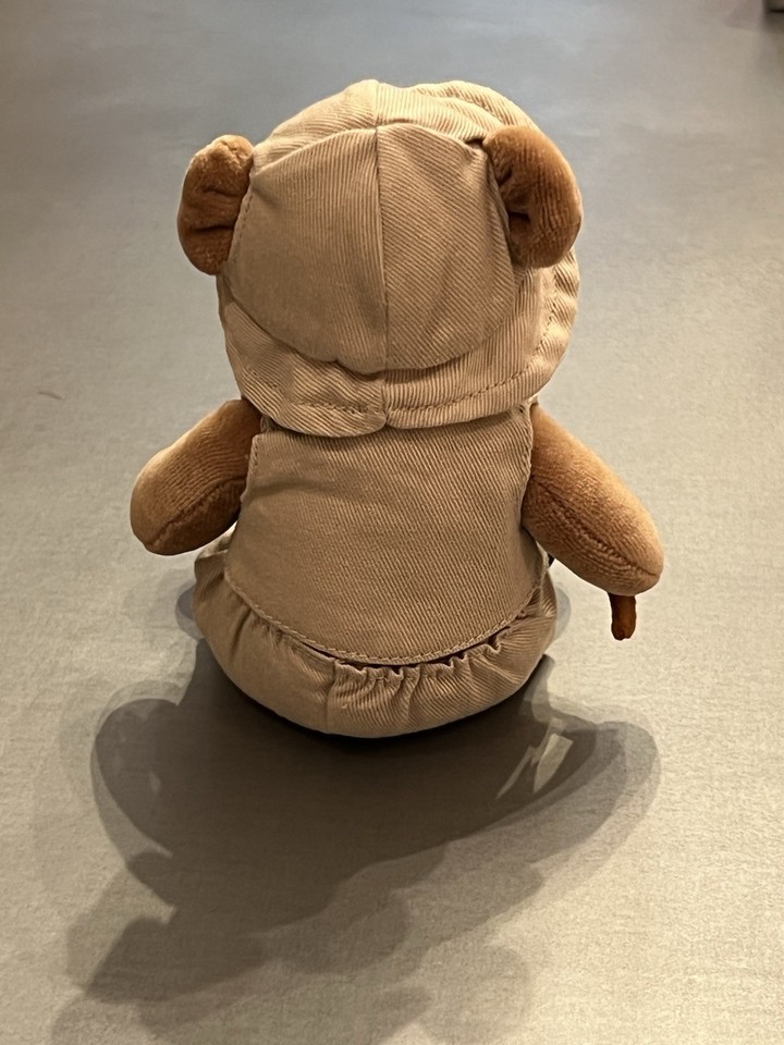 Russ Berrie & Co Small Stuffed Brown Bear In Fisherman Gear - Skiffer ...