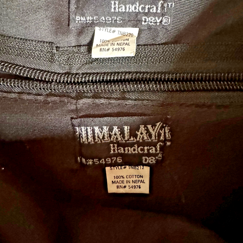 Cotton Cross Body Bag Colorful Appliqué Himalayan Handcraft Boho Artsy ...