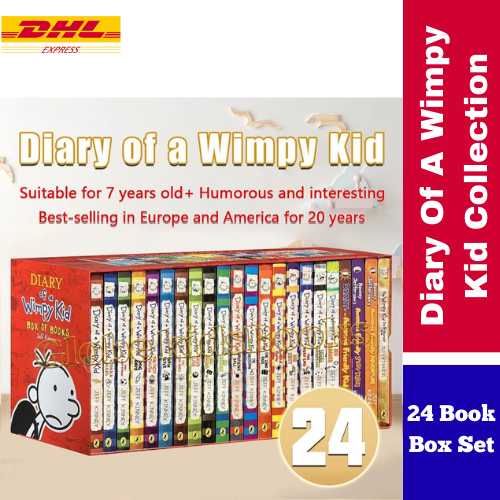 【24 Books】Diary of a Wimpy Kid : Box of Books Ultimate Complete ...