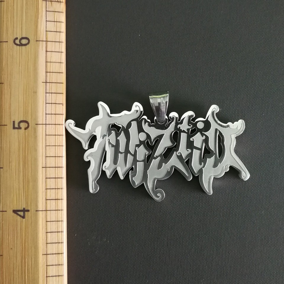 TWIZTID ICP embossed Polished Stainless Steel pendant w/30 inch ball ...