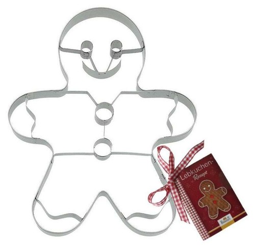 Cutter/cutter shape ""MALE WITH FACE"" 18 cm XXL, gingerbread man ...