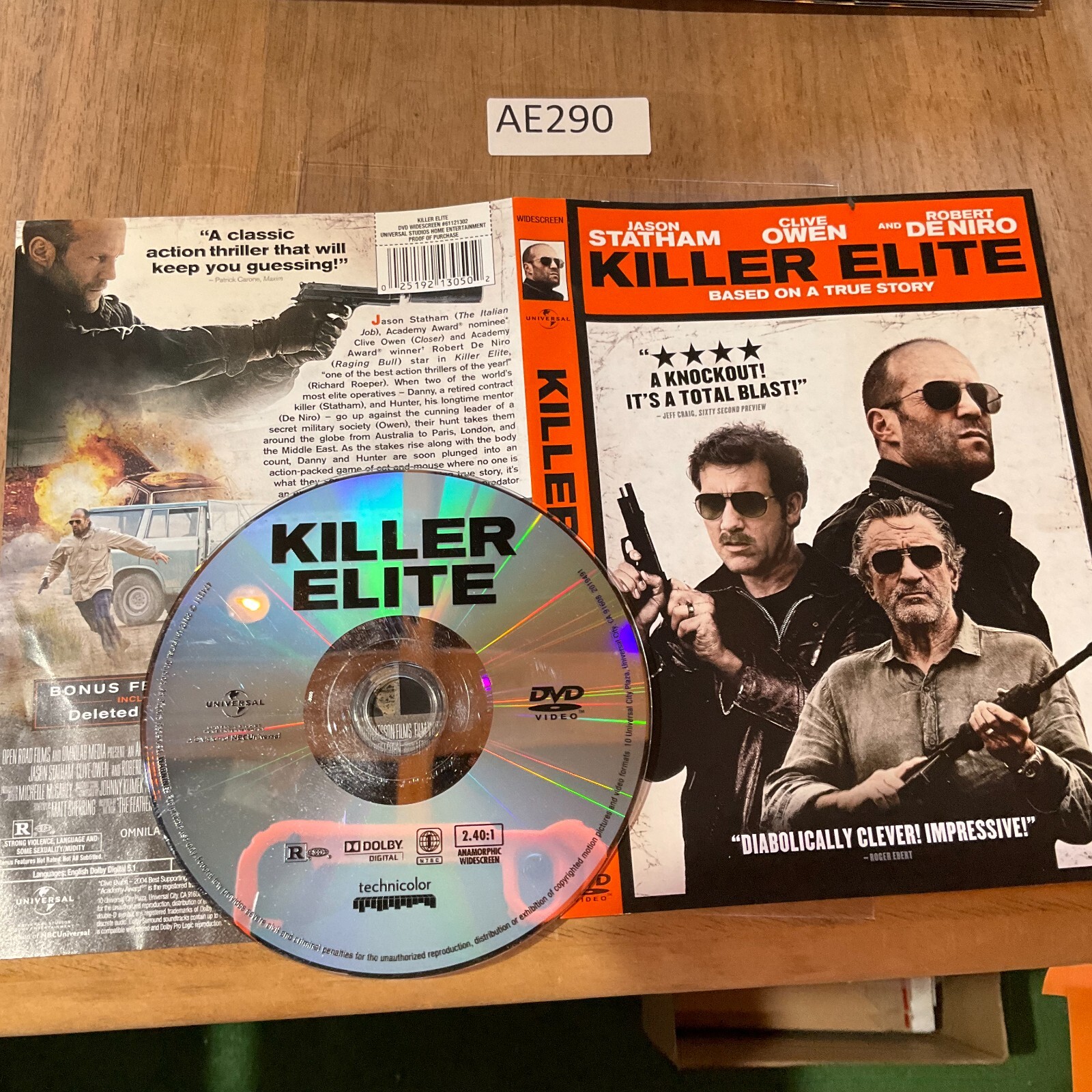 Killer Elite (DVD, 2011) No Case No Tracking #AE290 25192130502| eBay