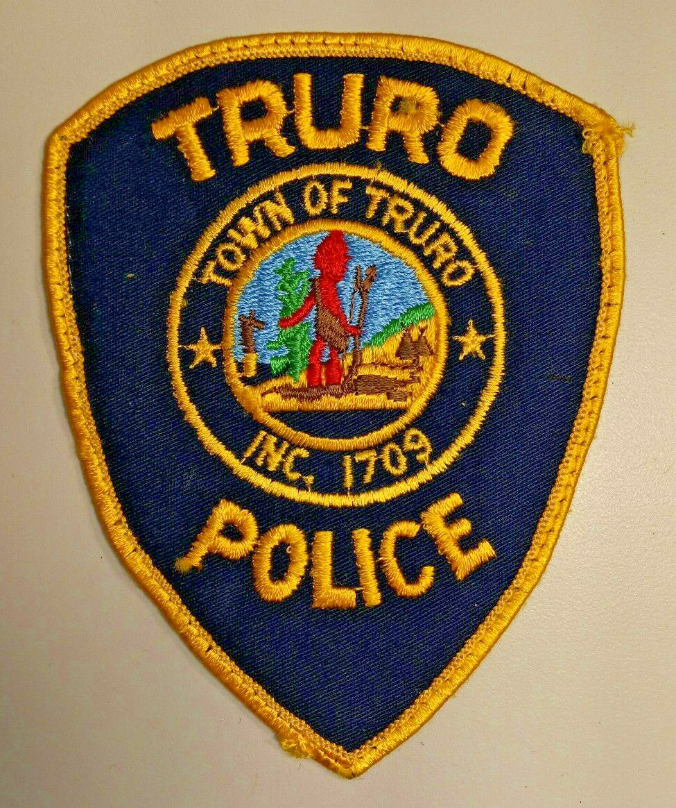 Vintage Truro Massachusetts Police Shoulder Patch Embroidered | eBay