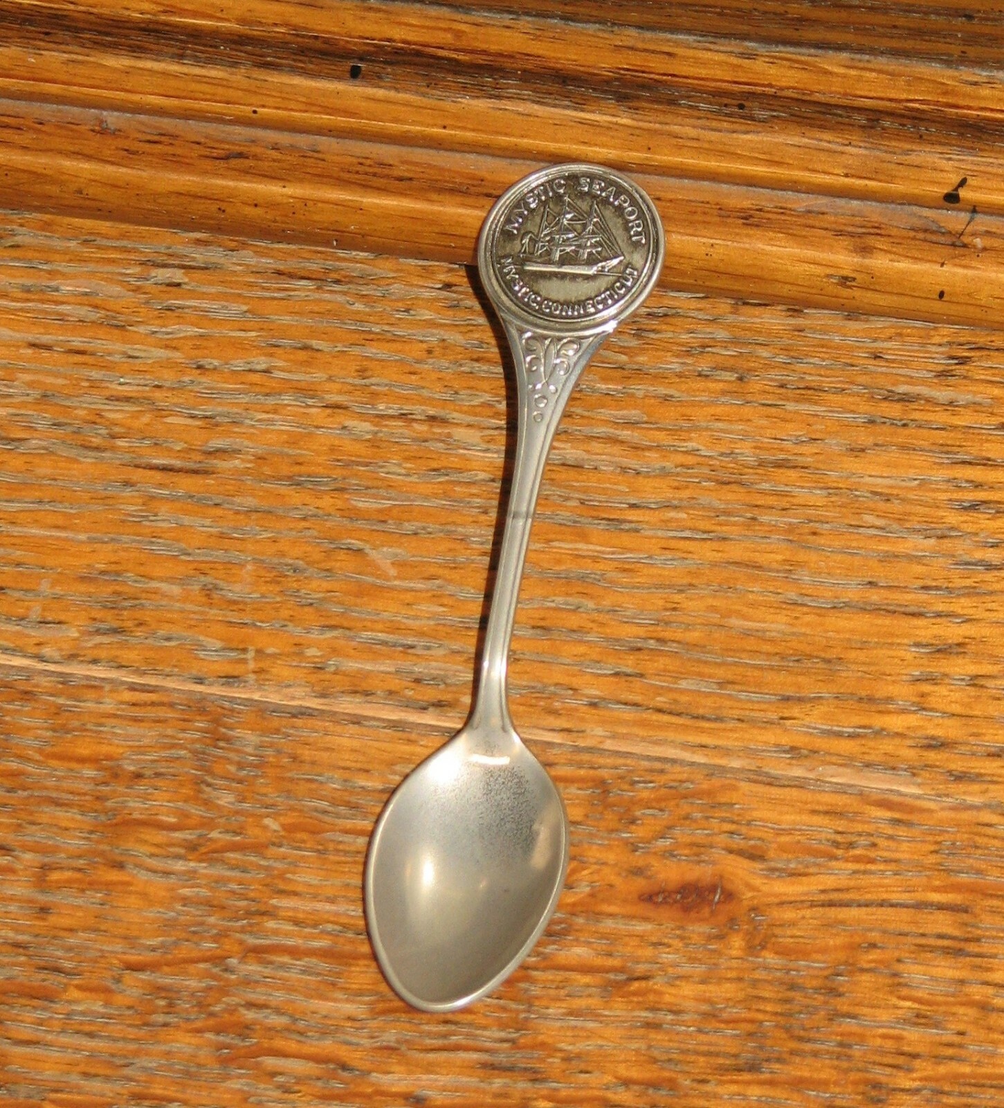 MYSTIC SEAPORT Souvenir Collectible Spoon Mystic Connecticut 3 1/2 ...