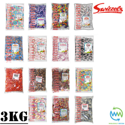 Swizzels 3KG BULK BAG Individual Wrapped SWEETS Chewy / Boiled Retro ...