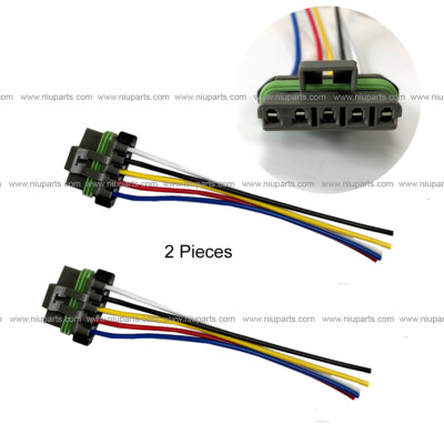 2pcs 5-Pin Connector Plug Male For: Headlight Assembly International ...