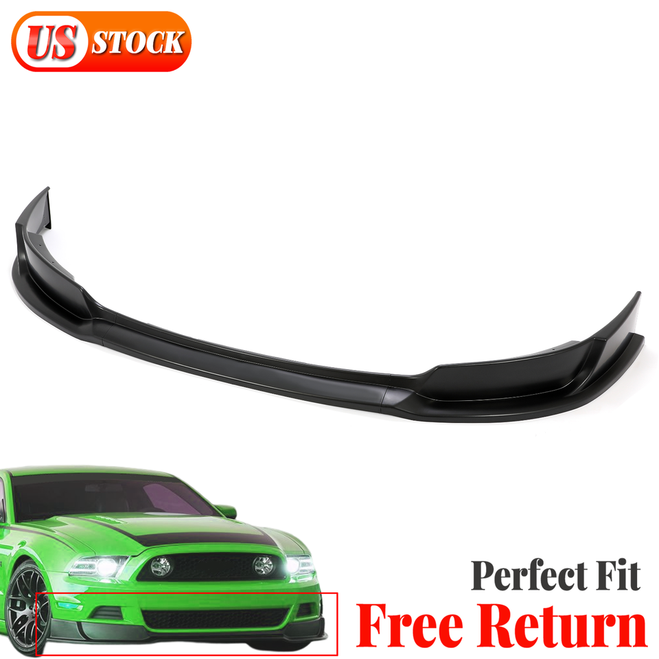 RTR Style Front Bumper Lip Spoiler Splitter For Ford Mustang GT V8 2013 ...