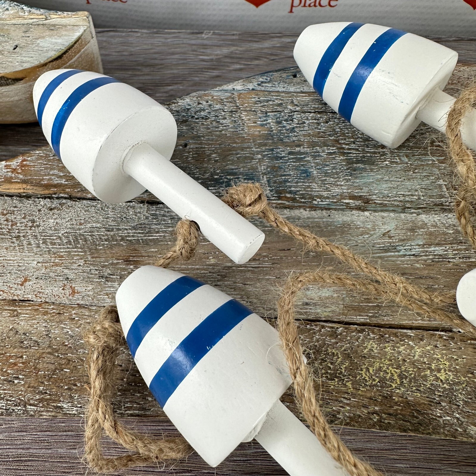 Lobster Buoy Floats On String - Red or Blue Fish Net Garland - 6 Ft ...