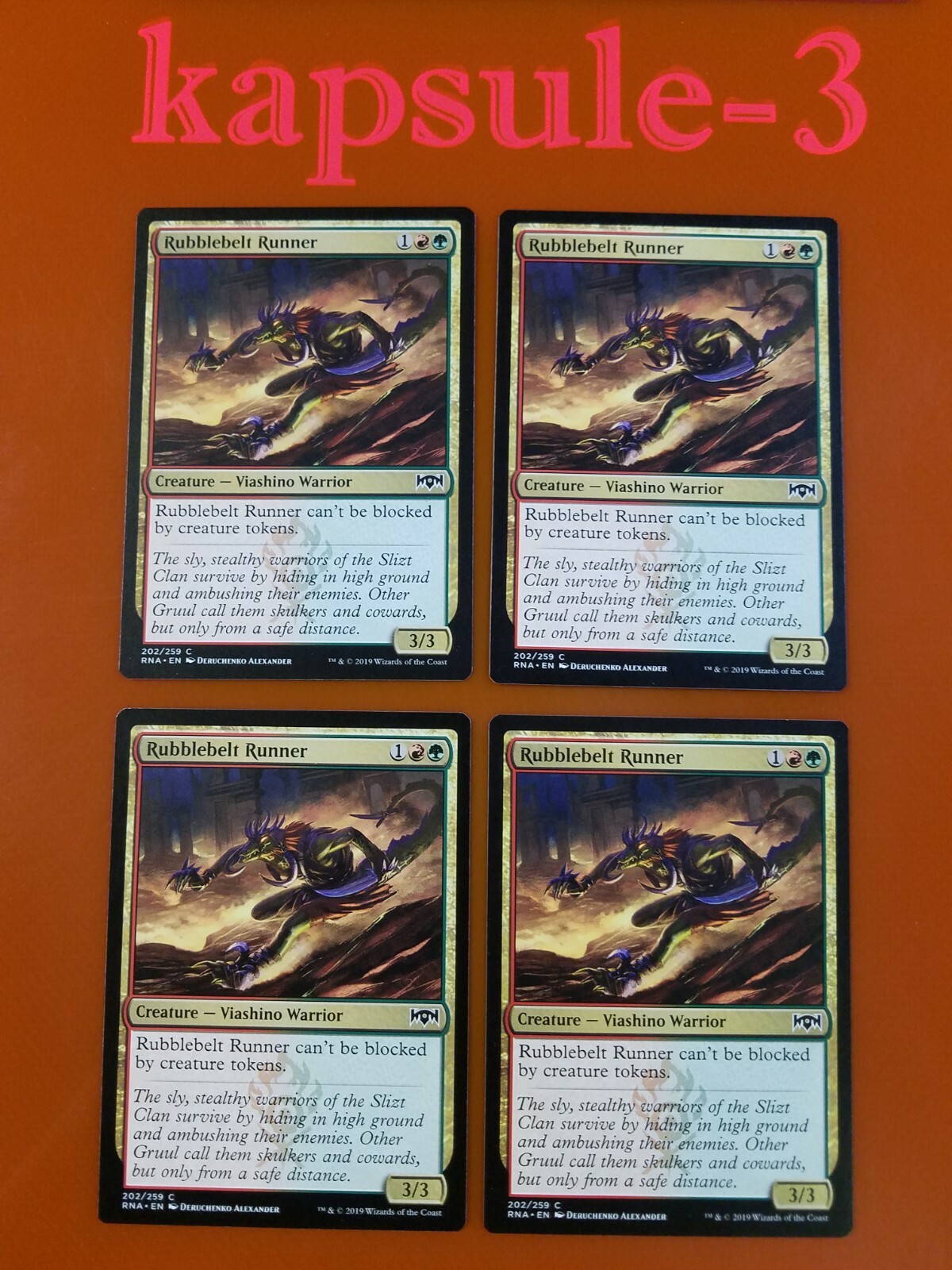 4x Rubblebelt Runner (LP-NM) | Ravnica Allegiance | MTG Magic Cards | eBay