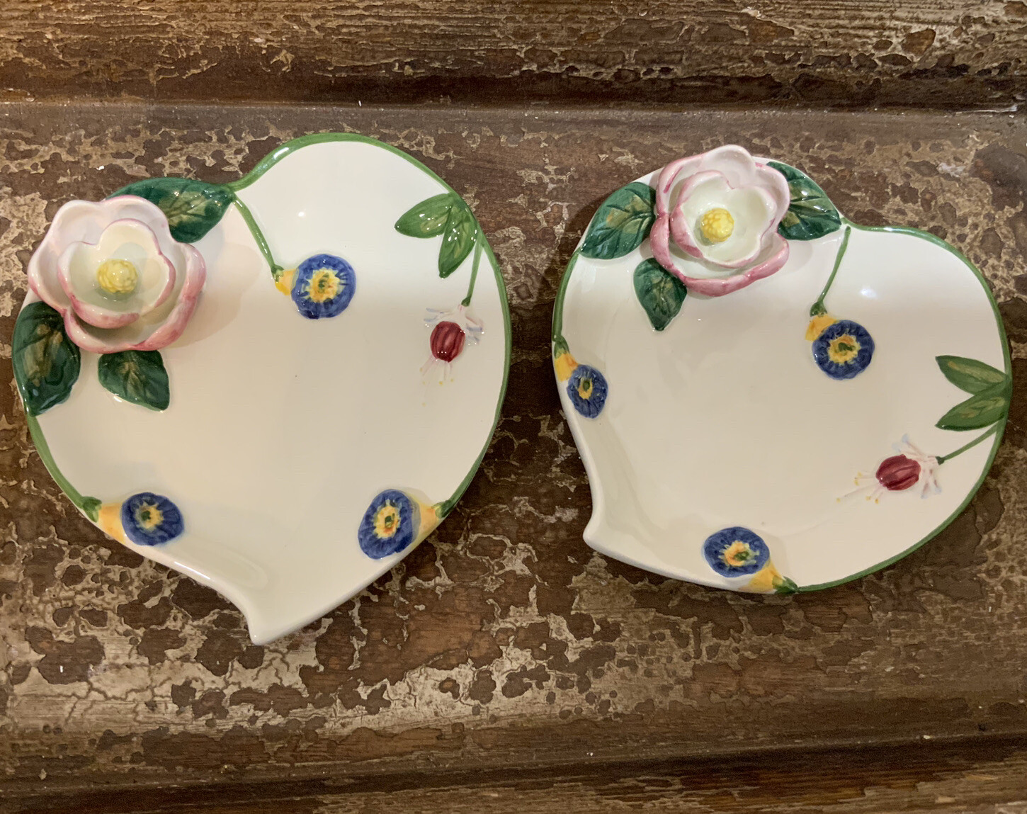 PORTMEIRION “BOTANIC HUMMINGBIRD” HEART SHAPE PORCELAIN TRINKET DISH ...